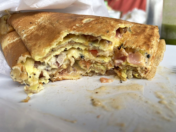 This breakfast crepe has layers like a good mystery novel&mdash;each bite revealing new flavors that make you wonder why regular pancakes even exist.