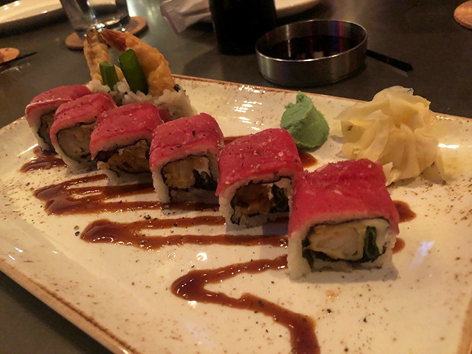 These sushi rolls aren't just pretty faces&mdash;they're flavor bombs wrapped in vibrant packages. Who knew Ohio could deliver such ocean-fresh delights?