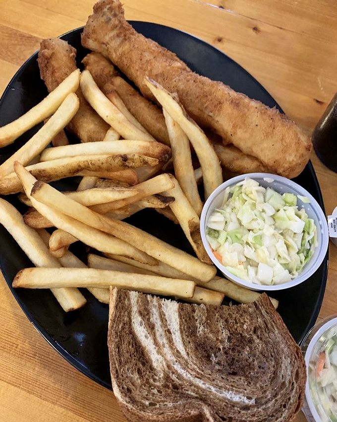 The fish fry that launched a thousand Friday traditions. Crispy, flaky walleye with fries and slaw&mdash;a holy trinity of Northwoods dining.