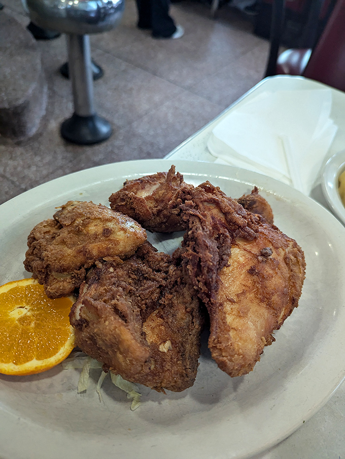 Crispy, golden fried chicken that proves some traditions never go out of style or flavor.