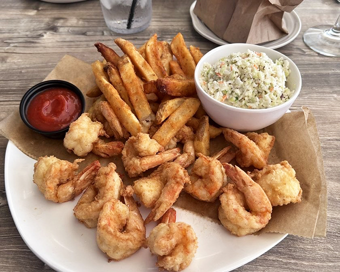 These fried shrimp aren't just cooked, they're transformed&mdash;golden-brown perfection that would make Neptune himself abandon his trident for a fork.