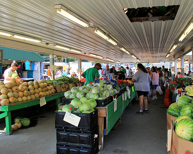 Not just treasures of yesteryear—Blue Ridge's produce section offers farm-fresh vegetables that outshine any supermarket's waxed imposters.