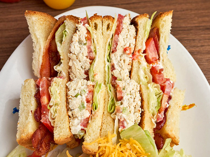 The club sandwich&mdash;architecture you can eat. Three perfectly toasted stories of satisfaction that would make Frank Lloyd Wright proud.