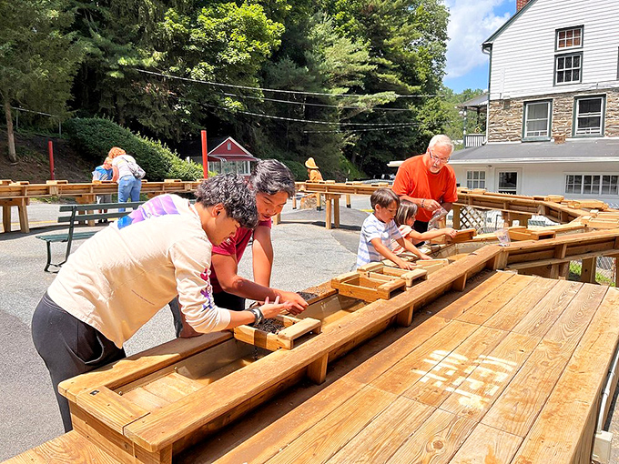 Gold panning brings out everyone's inner prospector &ndash; California Gold Rush enthusiasm meets Pennsylvania practicality perfectly.