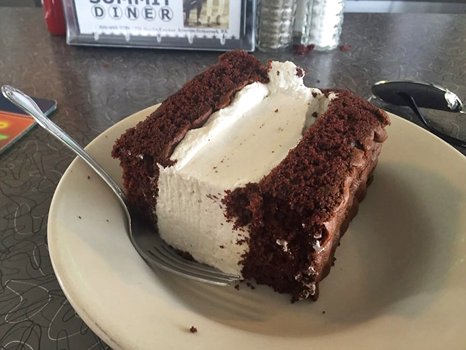 The infamous Gob Cake &ndash; a layer of fluffy cream sandwiched between chocolate cake that makes grown Pennsylvanians weep with joy.