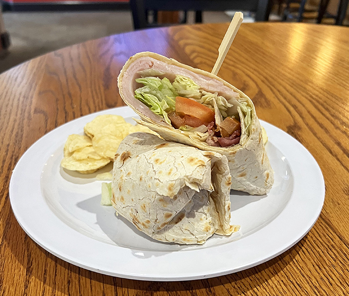The legendary wrap that launched a thousand road trips. Fresh ingredients nestled in a warm tortilla – simplicity at its most delicious.