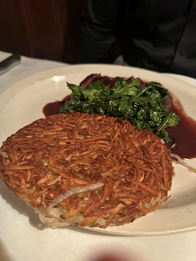 These aren't your diner's hash browns. Crispy, golden potato perfection that somehow manages to be both delicate and substantial&mdash;the supporting actor that steals the scene.