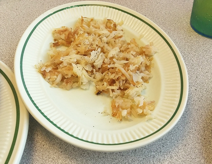 These aren't just hash browns&mdash;they're potato perfection. Crispy exterior, tender inside, and seasoned with what must be grandma's secret recipe.