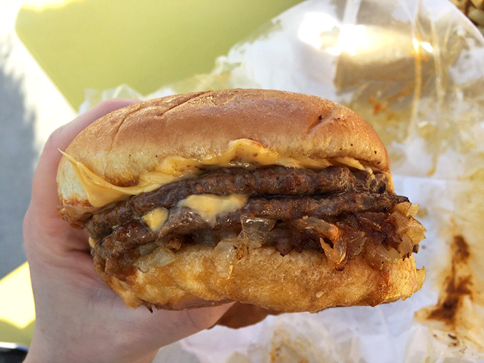 The Hickory Burger doesn't need fancy aioli or artisanal buns to impress&mdash;it lets the smoky patty and melted cheese do all the talking.