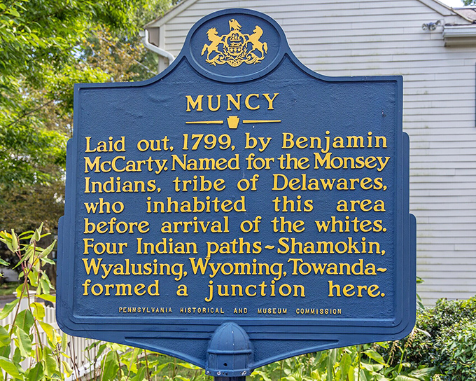 History isn't buried in Muncy&mdash;it's proudly displayed on blue markers that tell tales of Native American pathways and early settlers.