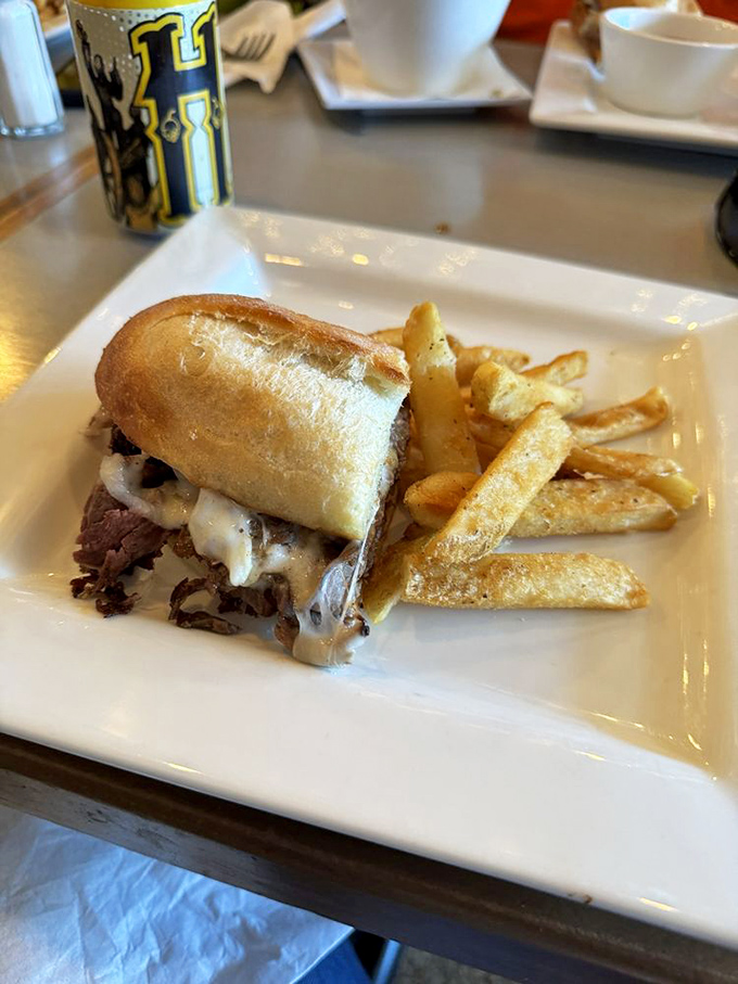 Tender beef piled high on crusty bread proves that sometimes simple ingredients create the most satisfying magic.