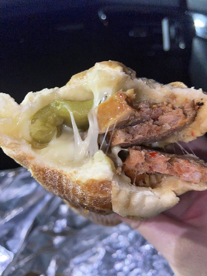 Look at those layers! The cheese pull on this beauty could win Olympic medals. This is what cheesesteak dreams are made of.