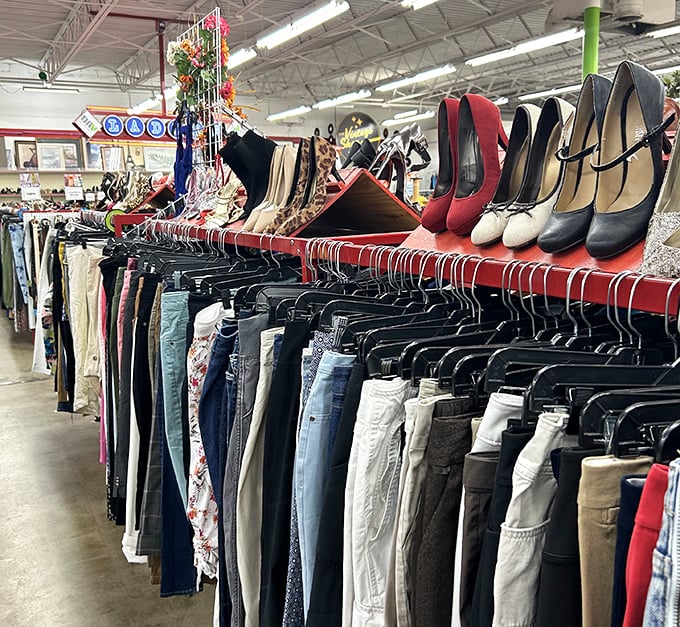 Denim paradise awaits where every pair of jeans tells its own well-worn story.