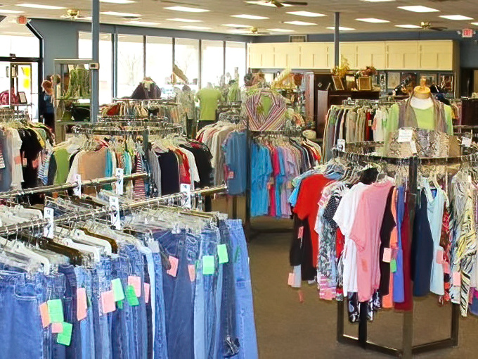 The denim section alone could outfit half of Missouri. Each pair tagged with a price that won't make your wallet weep.