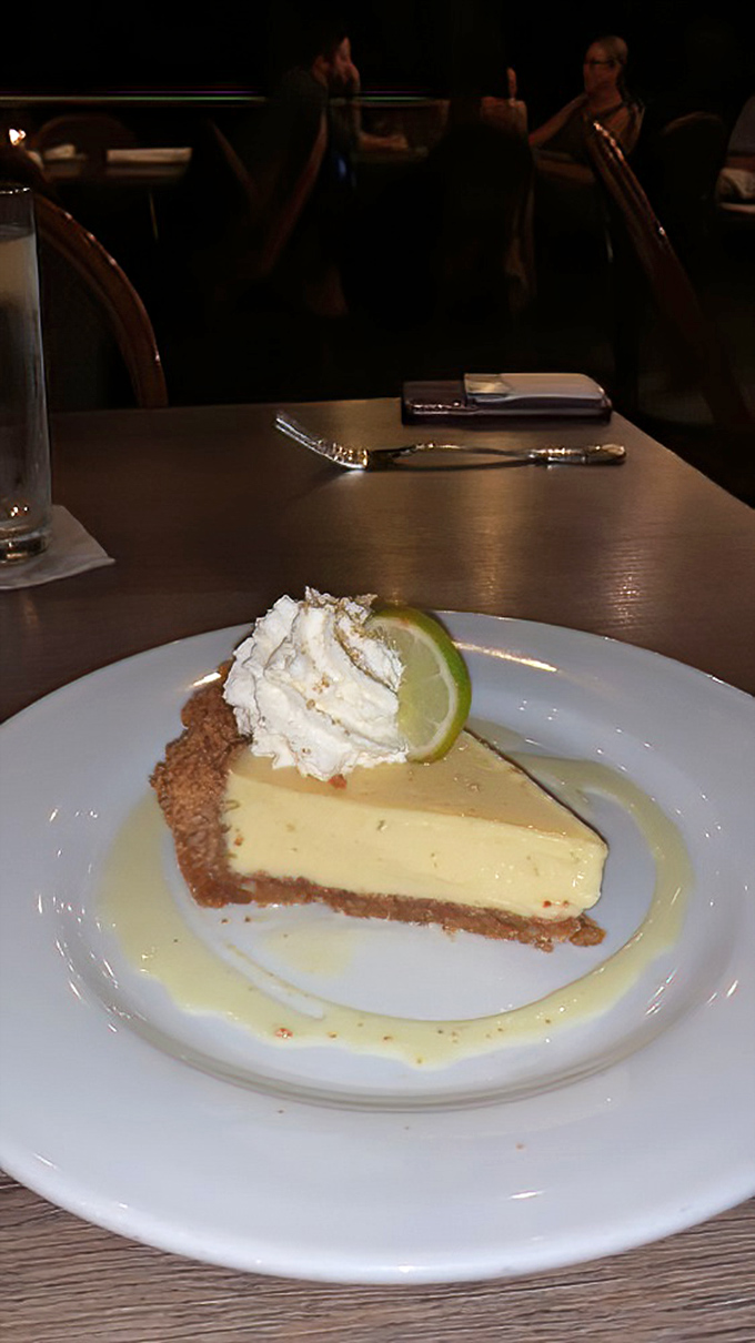 Key lime pie that strikes the perfect balance between tart and sweet—like a good marriage or your favorite sitcom couple.