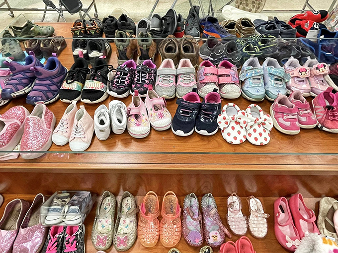 Tiny shoes with big possibilities. From ballet flats to light-up sneakers, these gently-used kid footwear options save parents from financial meltdowns.