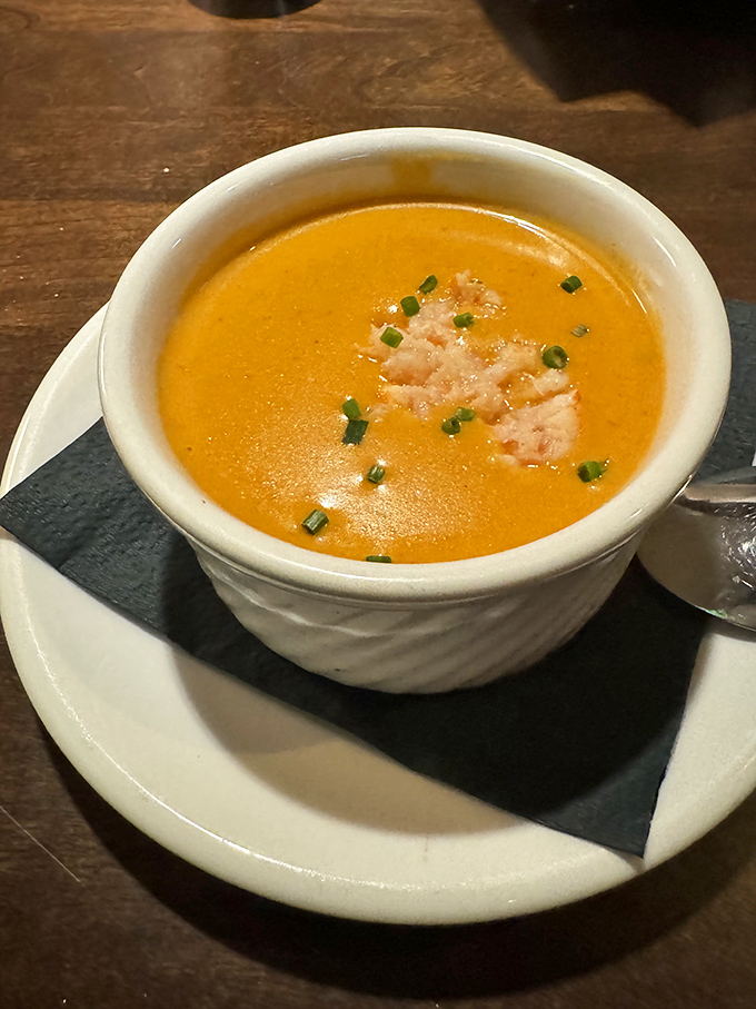 This lobster bisque isn't just soup&mdash;it's a velvety orange pool of happiness that makes you wonder why we eat anything else.
