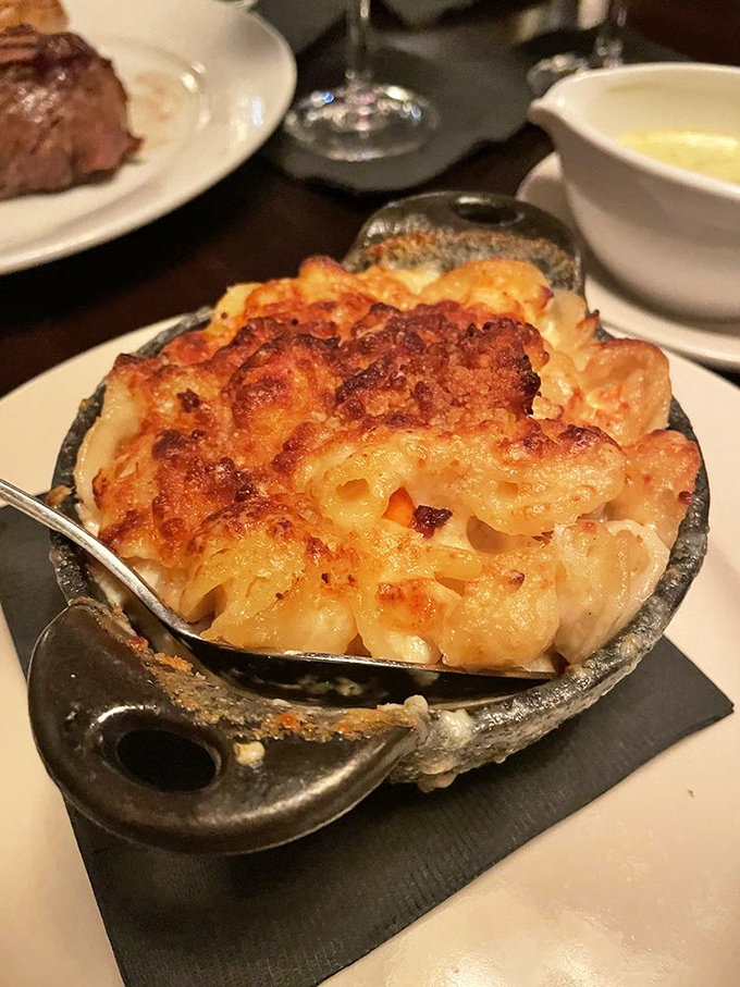 Lobster mac and cheese so decadent, it should come with its own confession booth for guilt.