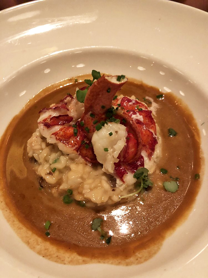 Lobster risotto that makes you wonder if mermaids moonlight as chefs &ndash; oceanic luxury cradled in creamy rice perfection.