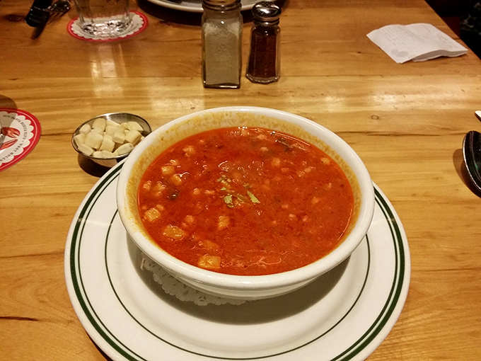 Manhattan clam chowder that's all sass and tomato tang&mdash;the kind that would make a New Yorker nod in silent, rare approval.