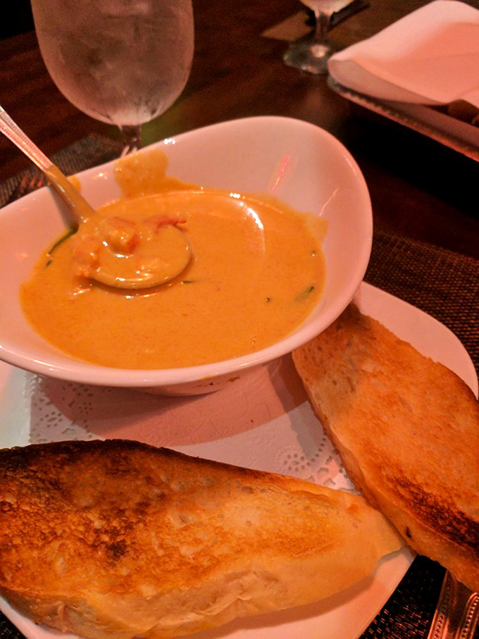 A spoonful of lobster bisque that's creamier than your retirement plan and more satisfying than paying off your mortgage.
