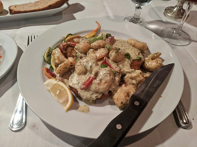 Louisiana meets Pennsylvania in this seafood symphony. Those shrimp aren't just swimming in sauce&mdash;they're doing the backstroke in creamy culinary bliss.