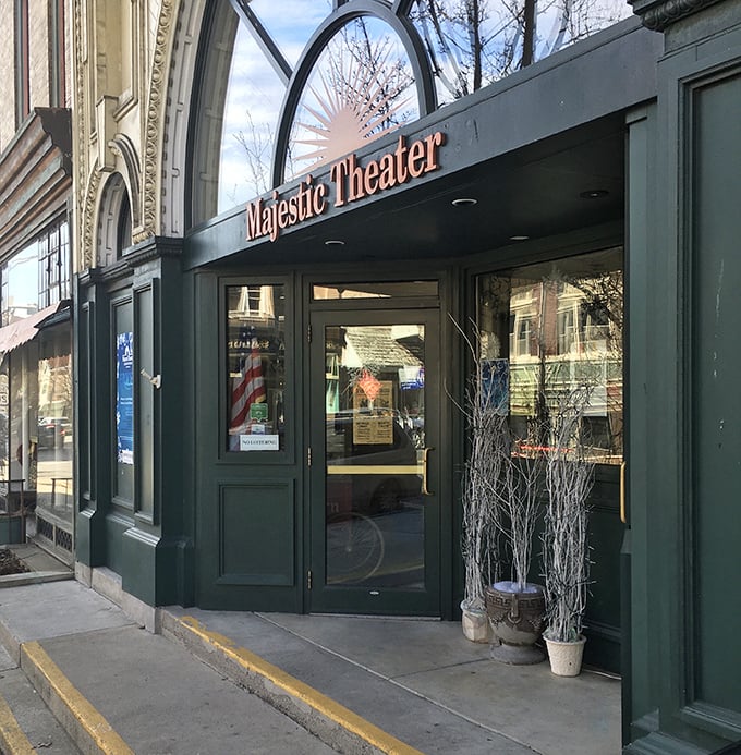 The Majestic Theater's entrance promises more than just entertainment&mdash;it's a portal to a time when going to the movies was an event worthy of your Sunday best.