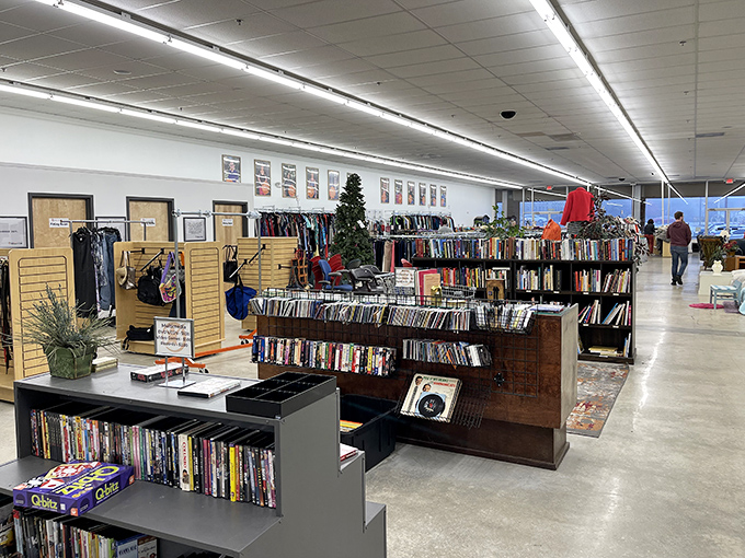 The media section: where nostalgia meets bargain hunting. Remember when we had to rewind before returning? Those were simpler times.