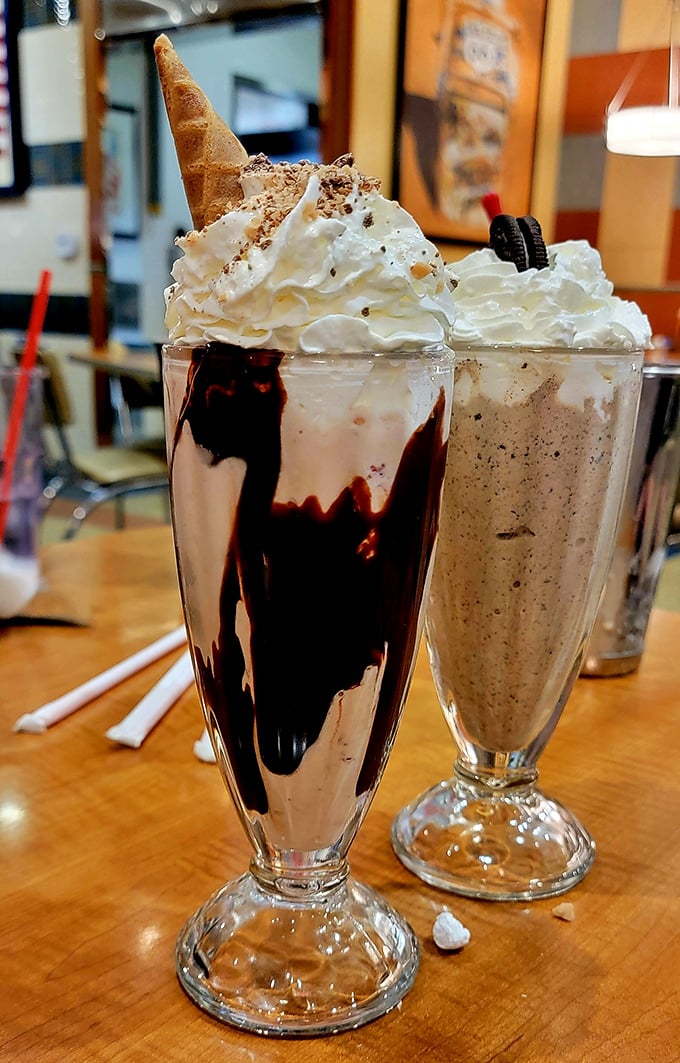 Milkshakes so extravagant they need building permits. That chocolate drizzle isn't just decoration&mdash;it's the ribbon on your gift to yourself.