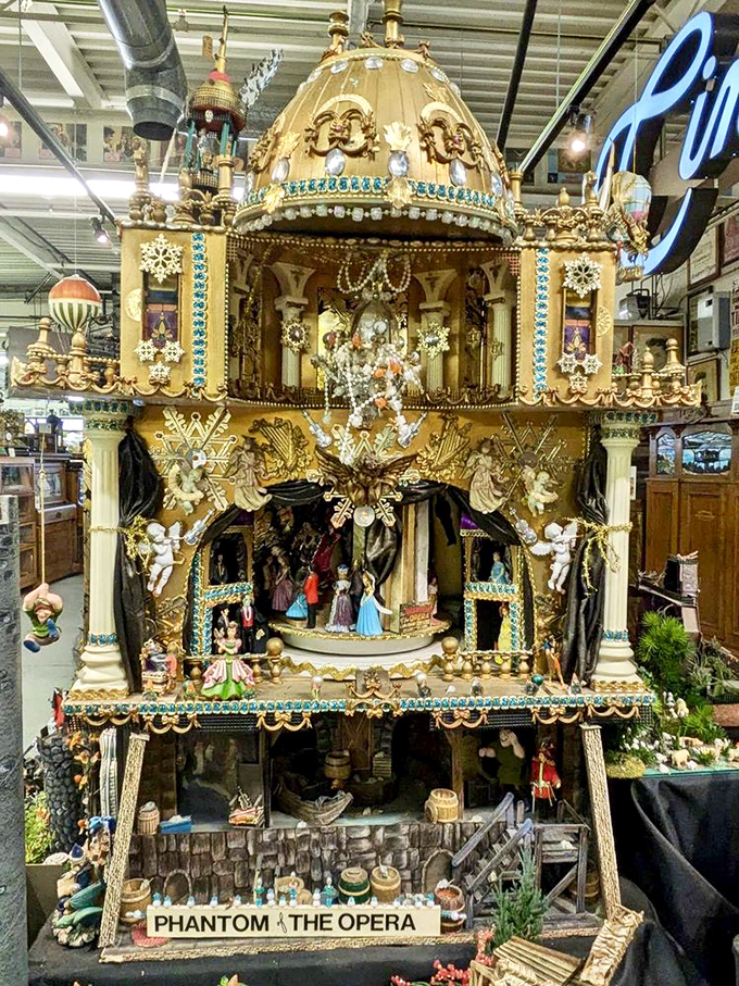 This multi-tiered "Phantom of the Opera" display proves someone had way too much time, talent, and tiny figurines&mdash;and we're all better for it.