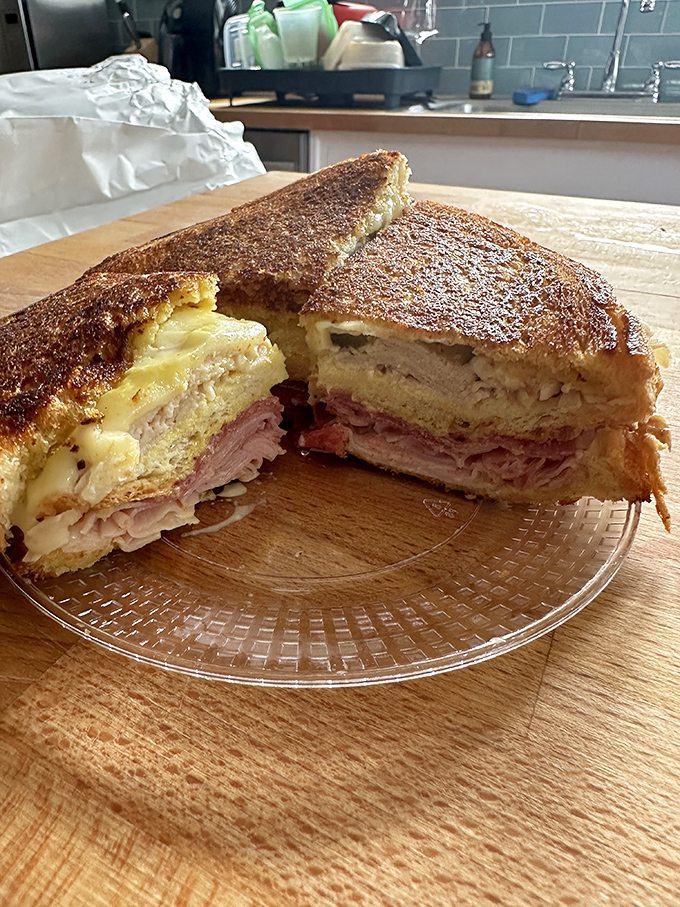 The Monte Cristo at Wright's achieves what politicians can't&mdash;bringing sweet and savory together in perfect harmony. That golden exterior hides layers of delectable goodness.