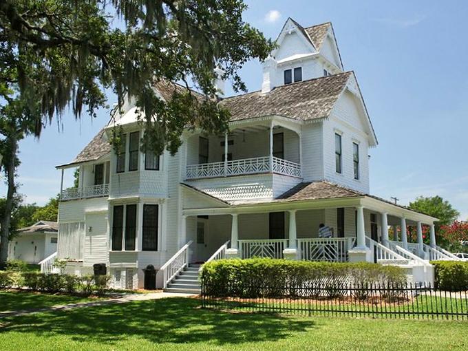 The historic Mote-Morris House stands as a Victorian time capsule, complete with wraparound porch perfect for sweet tea sipping.