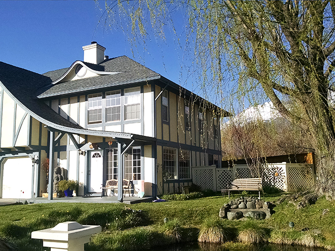 Storybook charm meets mountain living in this Tudor-style home. The kind of place where Hansel and Gretel would retire after developing a taste for real estate.