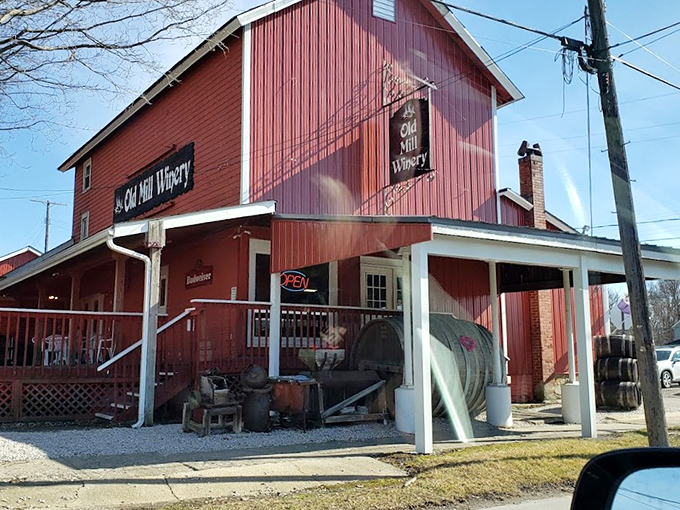 The Old Mill Winery proves Ohio wine country isn't an oxymoron&mdash;this converted barn houses grape ambitions and conversations that improve with each pour.