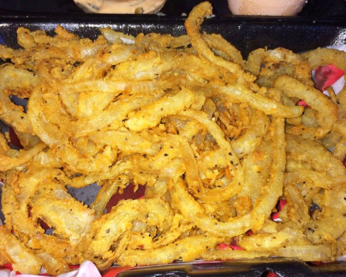 Not all onion rings are created equal. These golden-brown beauties achieve that mythical balance between crispy coating and sweet onion interior that lesser rings can only dream about.