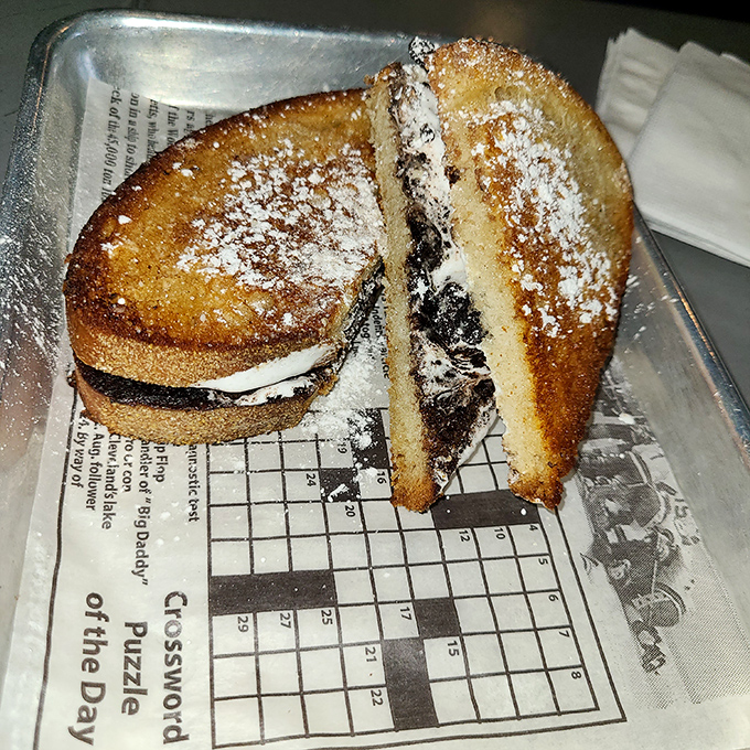 Dessert or sandwich? Why choose? This Oreo grilled cheese breaks all the rules in the most delicious rebellion since chocolate met peanut butter.