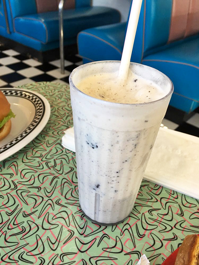 This isn't just a milkshake&mdash;it's dessert with a straw. Thick enough to make your cheeks hurt, but you'll suffer gladly.