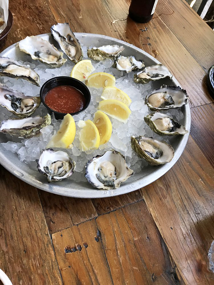 Nature's perfect appetizer served on ice. These glistening oysters need nothing more than a squeeze of lemon and a moment of appreciation.