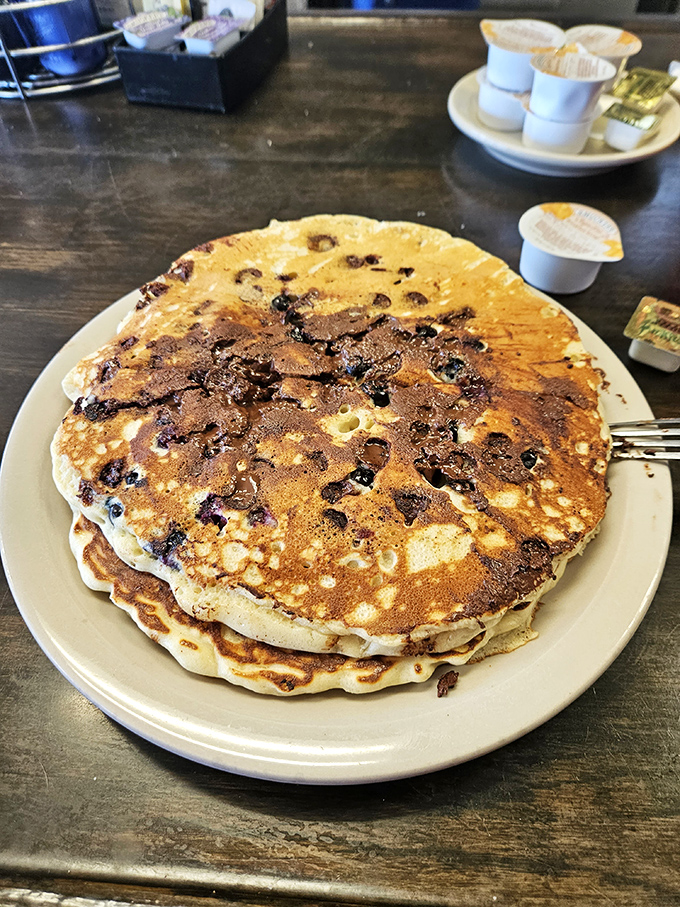 These blueberry pancakes aren't just breakfast, they're an edible security blanket&mdash;golden-brown, fluffy, and wider than your smile will be.