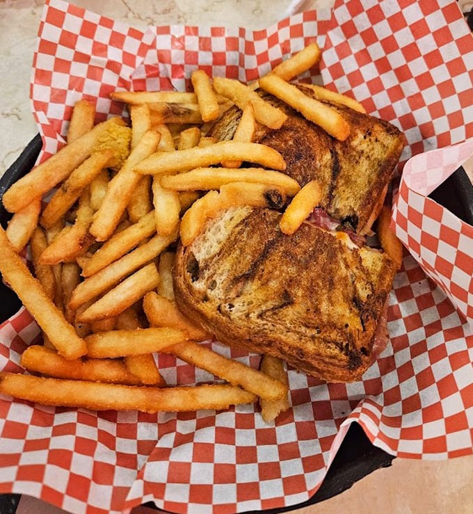 The patty melt: where grilled bread meets melted cheese in a romance hotter than a 1950s drive-in movie.