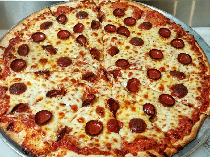 Pizza perfection doesn't need fancy toppings. This pepperoni pie proves that classics become classics for a reason&mdash;they're irresistible.