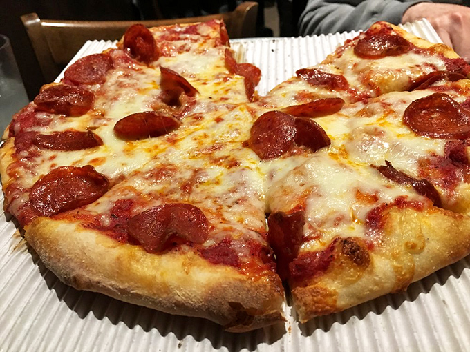 A pepperoni pizza that doesn't just have toppings&mdash;it has a perfect distribution strategy that would make FedEx jealous.