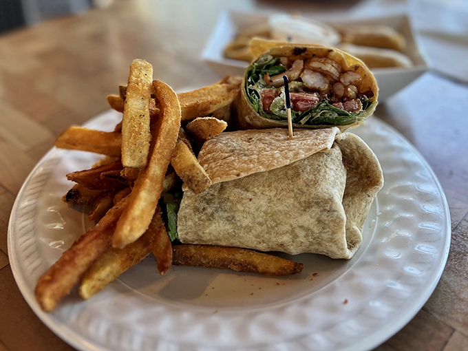 This perch wrap delivers crispy perfection wrapped in convenience for the ultimate handheld experience.