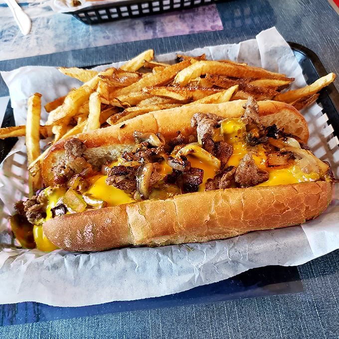 The Philly sandwich doesn't just talk the talk&mdash;it walks the walk with tender beef, melted cheese, and enough flavor to make Philadelphia jealous. 