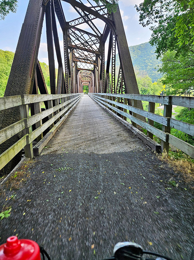 The converted rail trail offers nature's version of Netflix&mdash;endless episodes of scenic views without subscription fees or buffering issues.
