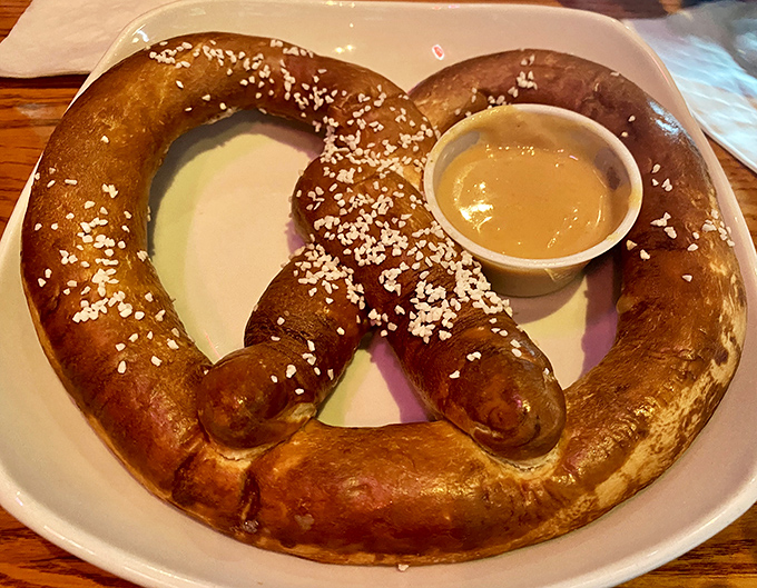 Warm, perfectly salted pretzels practically beg to be paired with Otto's finest malty offerings.