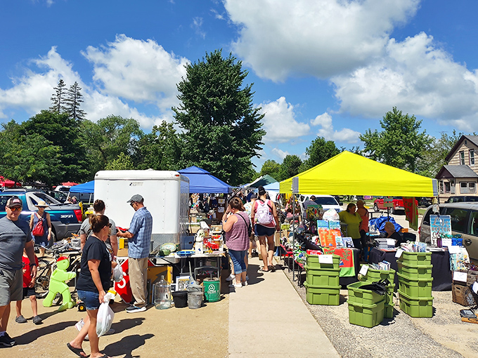 Princeton's Flea Market transforms ordinary Saturdays into treasure-hunting expeditions where one person's castoffs become another's conversation pieces.