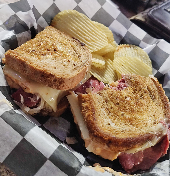 The Reuben that launched a thousand road trips. Perfectly grilled bread creating that symphony of crunch that makes sandwich lovers weak in the knees.