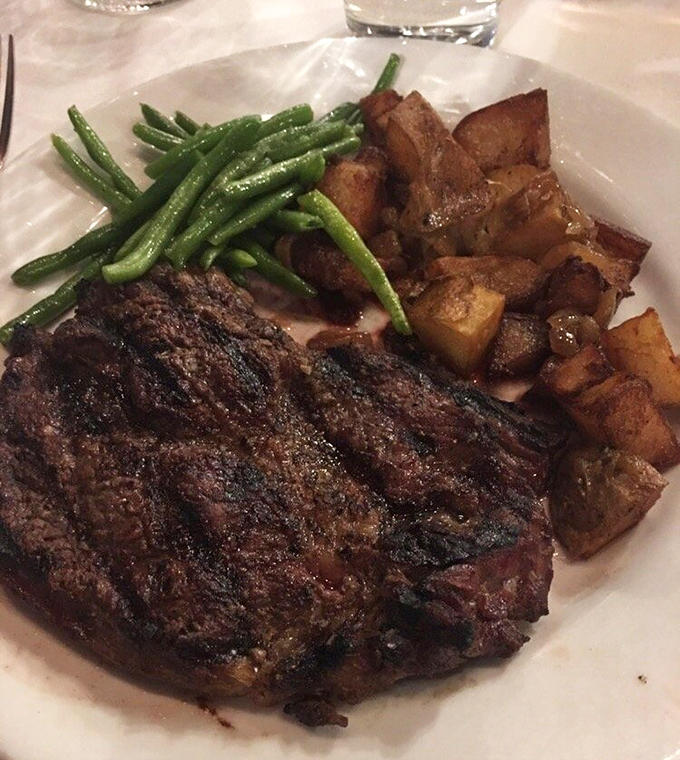 This isn't just steak&mdash;it's a carnivore's sonnet. The char marks tell a story of perfect heat, while those roasted potatoes play a delicious supporting role.