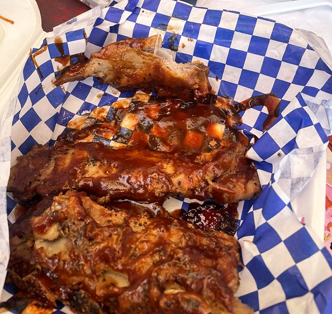 These riblets aren't just falling off the bone&mdash;they're practically jumping into your mouth with that glistening sauce.